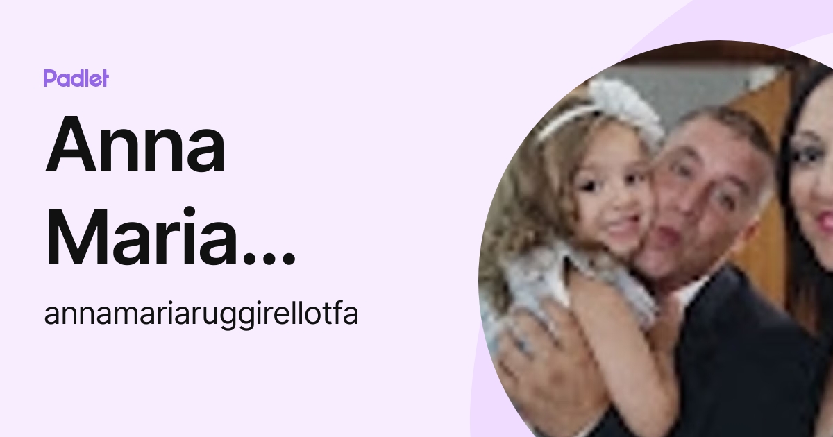 Anna Maria Ruggirello (annamariaruggirellotfa) profile | Padlet