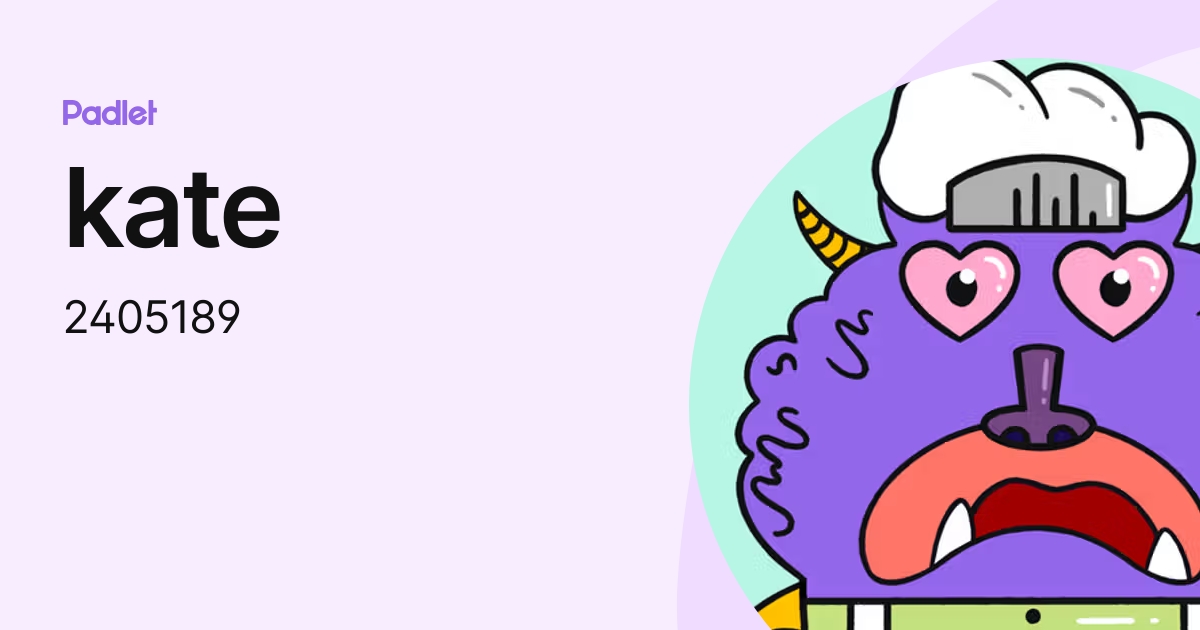 kate (2405189) profile | Padlet