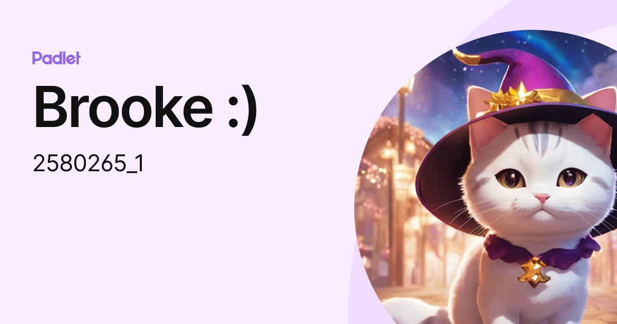 Brooke C. (2580265_1) profile | Padlet