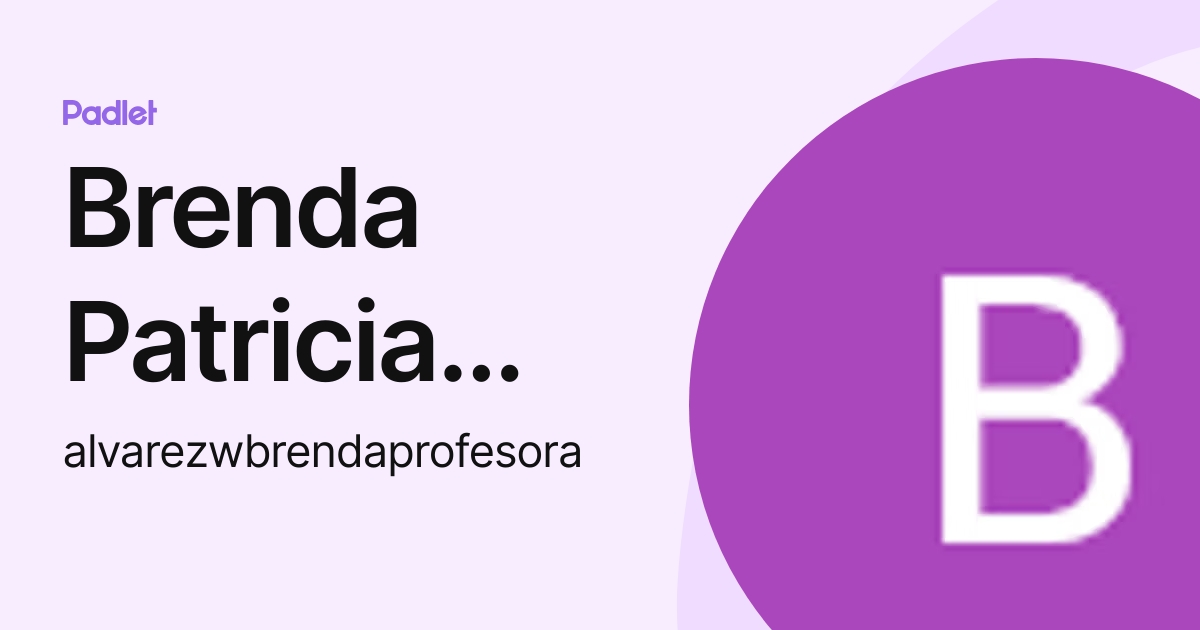 Brenda Patricia Alvarez Westtesten (alvarezwbrendaprofesora) profile ...