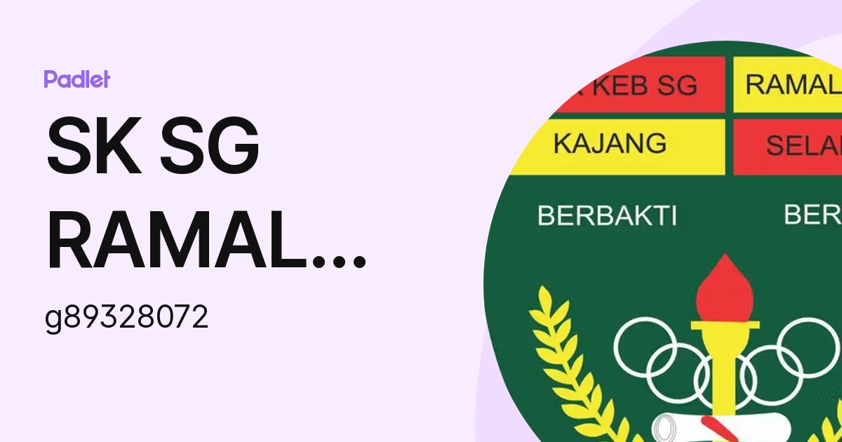 SK SG RAMAL DALAM (g89328072) profile | Padlet