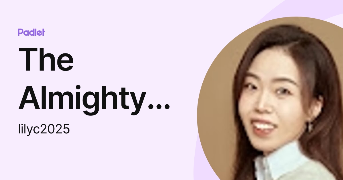 Junjun Li (lilyc900106) profile | Padlet