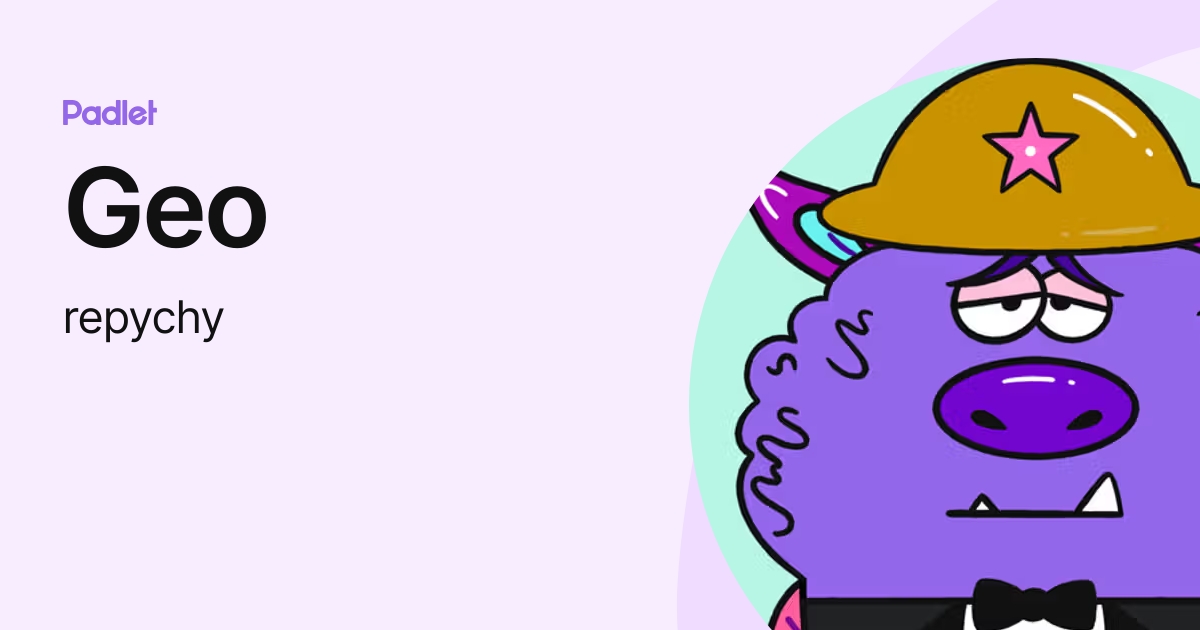 Geo (repychy) profile | Padlet