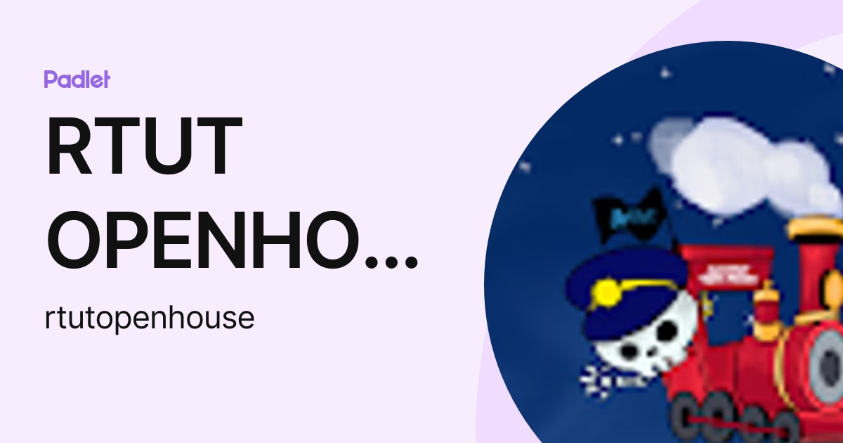 RTUT OPENHOUSE (rtutopenhouse) profile | Padlet