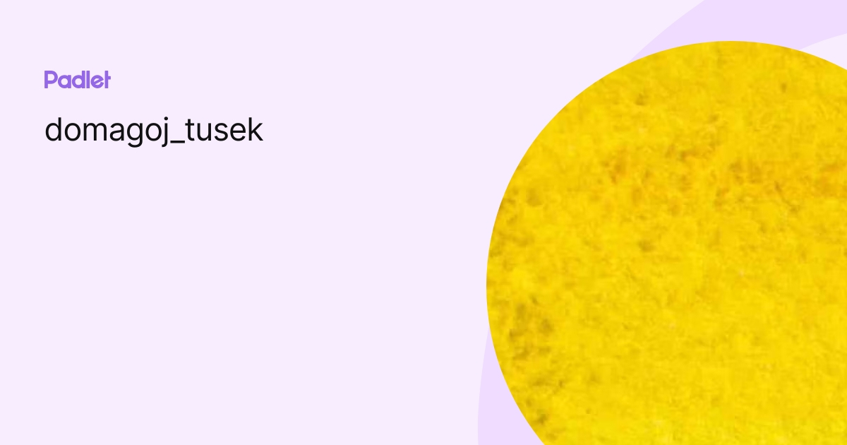 domagoj_tusek profile | Padlet