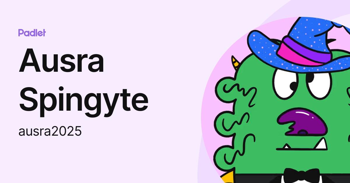 Ausra Spingyte (ausra2025) profile | Padlet