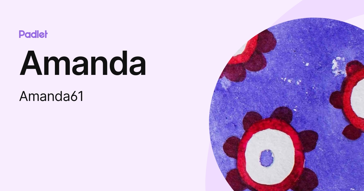 Amanda (Amanda61) profile | Padlet