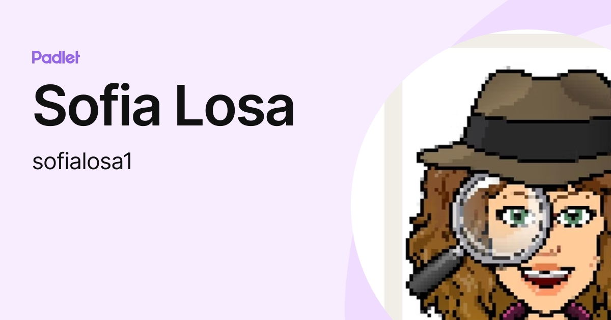 Sofia Losa (sofialosa1) profile | Padlet