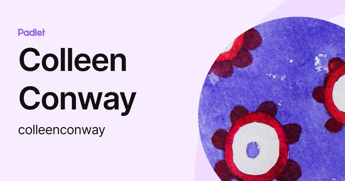 Colleen Conway (colleenconway) profile | Padlet
