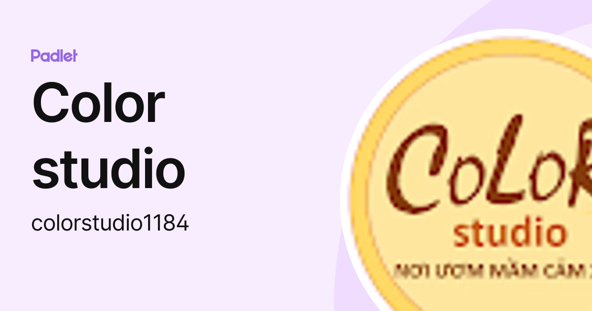 Color studio (colorstudio1184) profile | Padlet