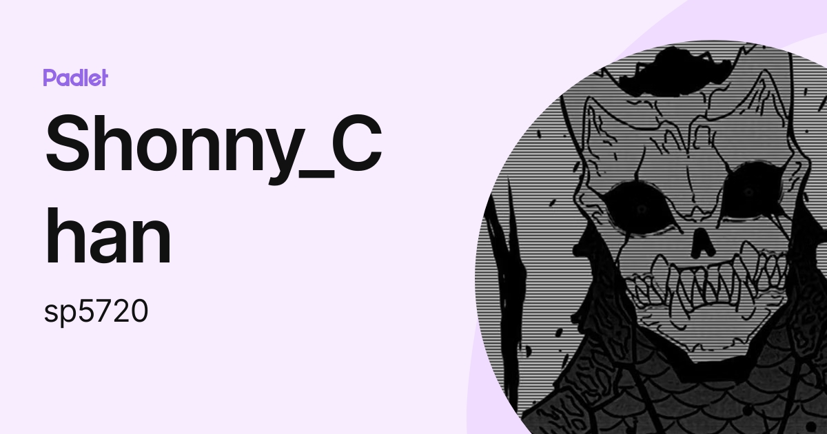 Shonny_Chan (sp5720) profile | Padlet