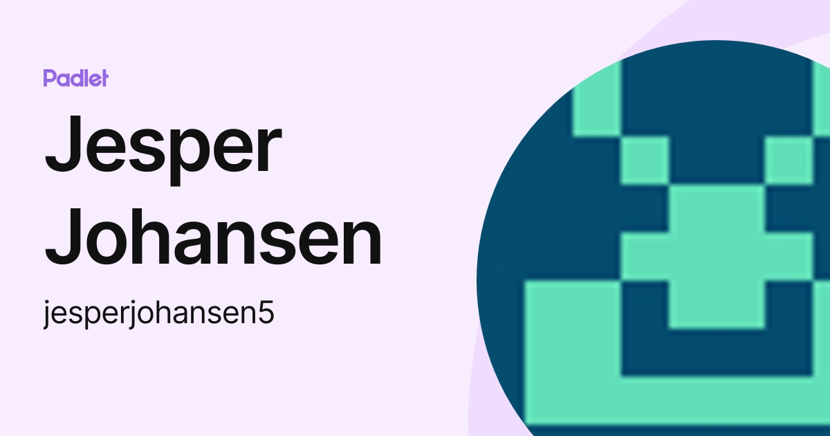 Jesper Johansen (jesperjohansen5) profile | Padlet
