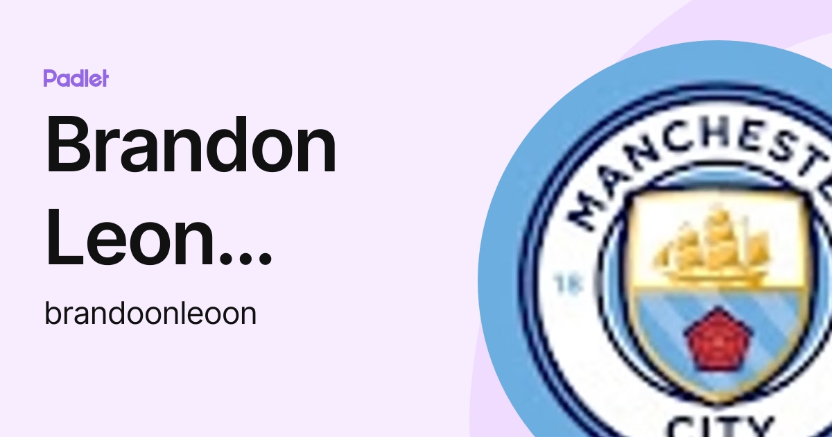 Brandon Leon Pareja (brandoonleoon) profile | Padlet