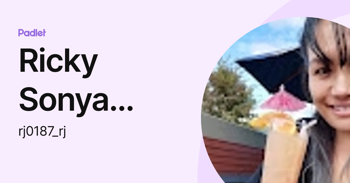 Ricky Sonya Jury (rj0187_rj) profile | Padlet