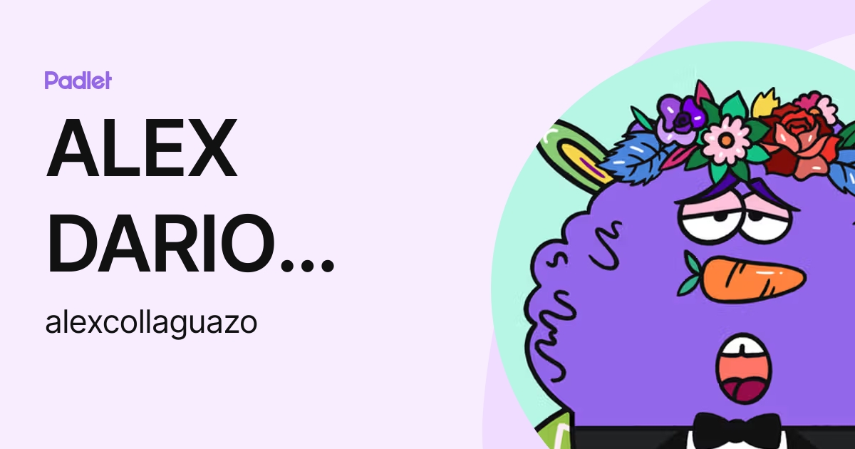 ALEX DARIO COLLAGUAZO QUINGA (alexcollaguazo) profile | Padlet