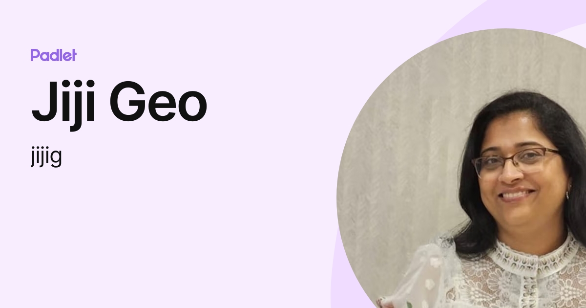 Jiji Geo (jijig) profile | Padlet