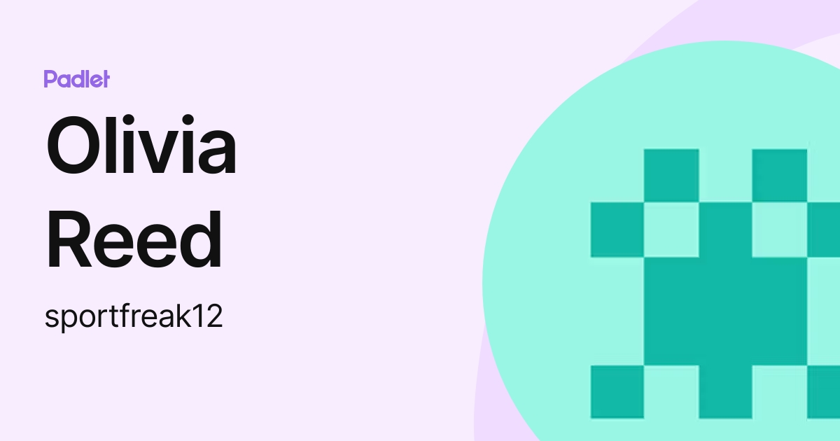 Olivia Reed (sportfreak12) profile | Padlet