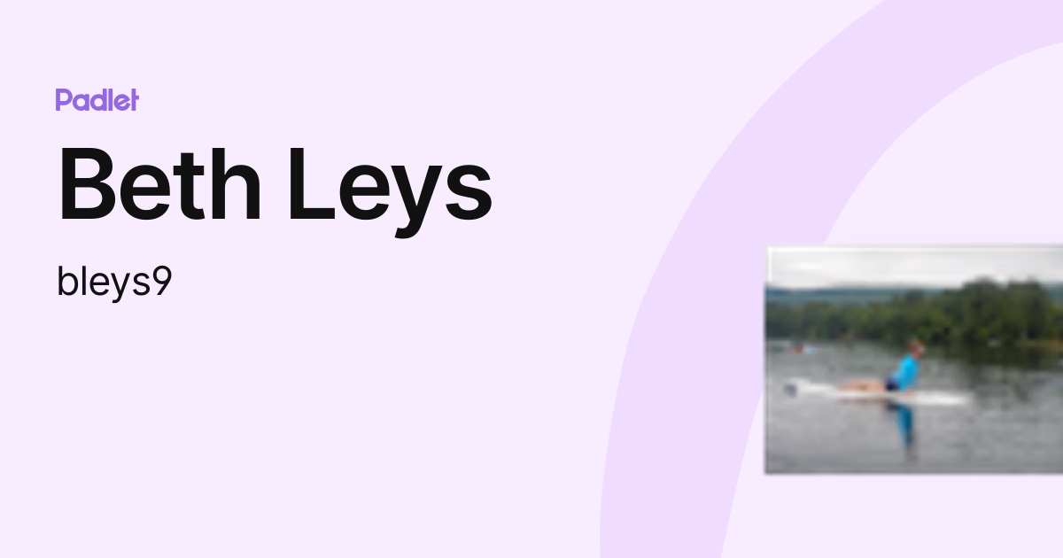 Beth Leys (bleys9) profile | Padlet