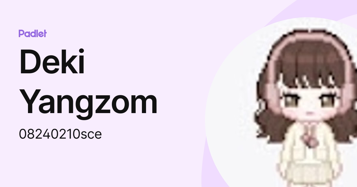 Deki Yangzom (08240210sce) profile | Padlet