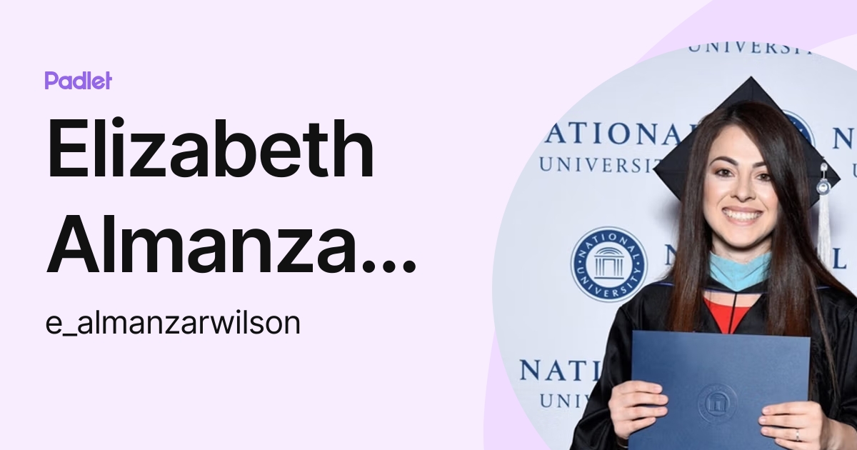 Elizabeth Almanzar-Wilson (e_almanzarwilson) profile | Padlet