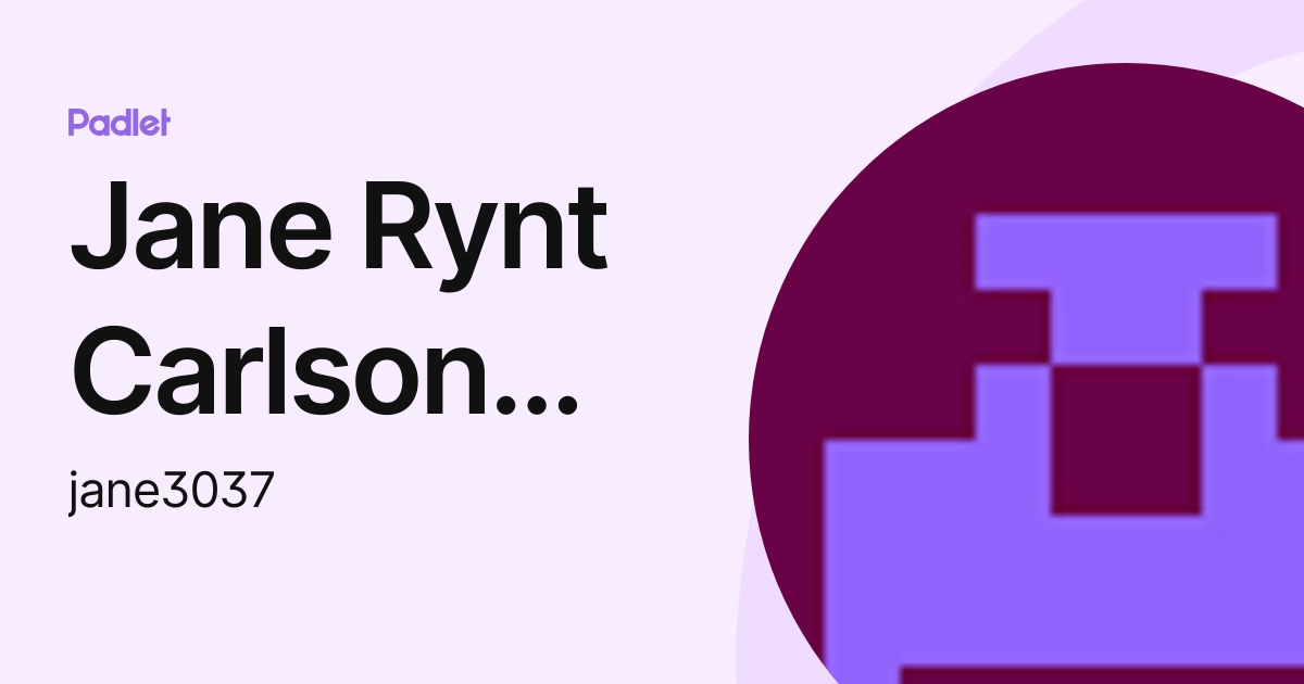 Jane Rynt Carlson Lærdansk Odense (jane3037) profile | Padlet