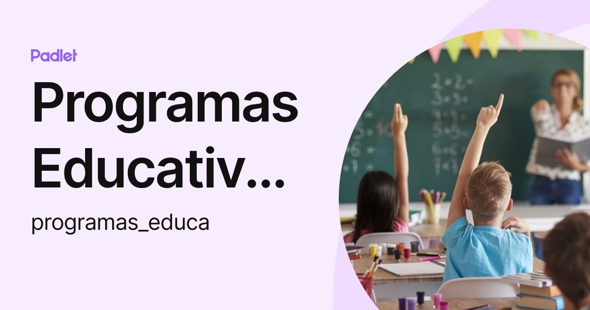 Programas Educativos CARM (programas_educa) profile | Padlet