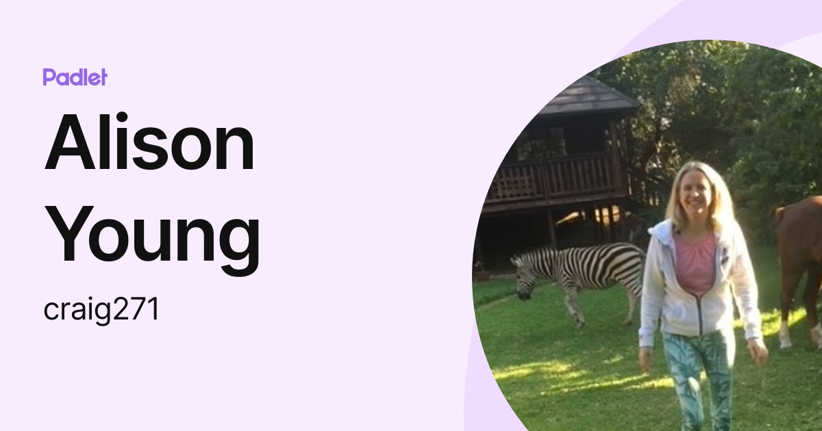 Alison Young (craig271) profile | Padlet