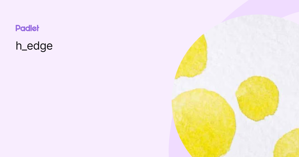h_edge profile | Padlet