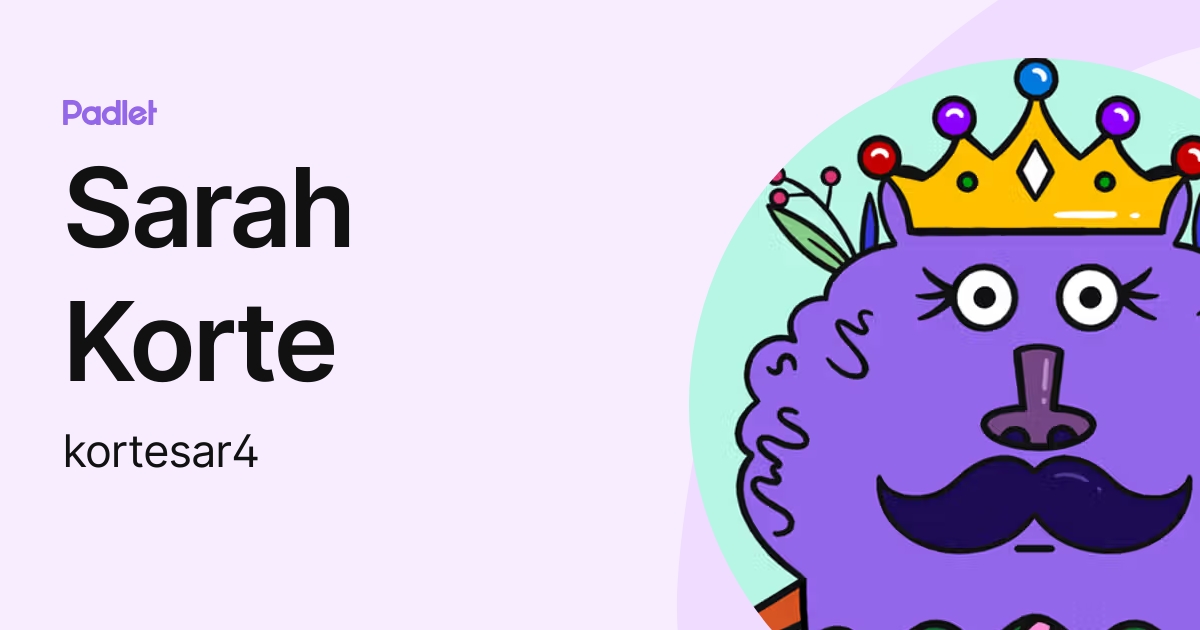 Sarah Korte (korte01) profile | Padlet