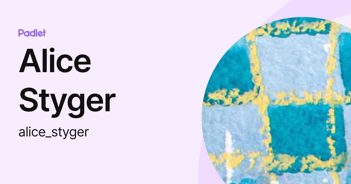 Alice Styger (alice_styger) profile | Padlet