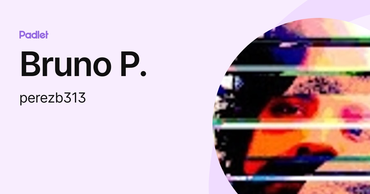 Bruno P. (perezb313) profile | Padlet