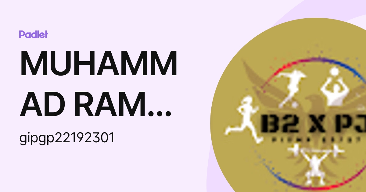 MUHAMMAD RAMZI BIN RAMLI IPG-Pelajar (gipgp22192301) profile | Padlet