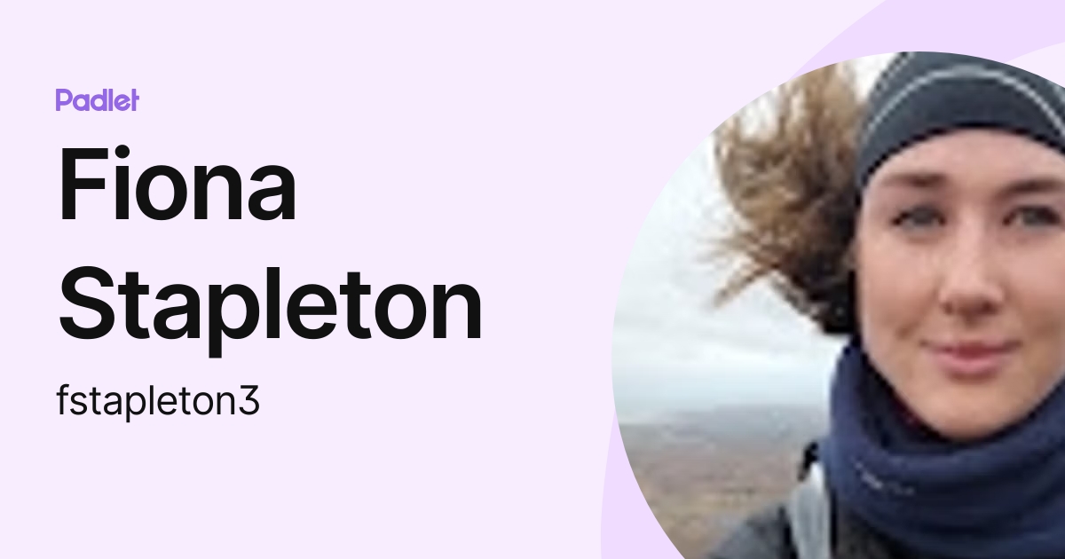 Fiona Stapleton (fstapleton3) profile | Padlet