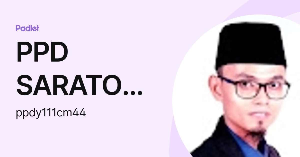 PPD SARATOK-CM44 KPM (ppdy111cm44) profile | Padlet