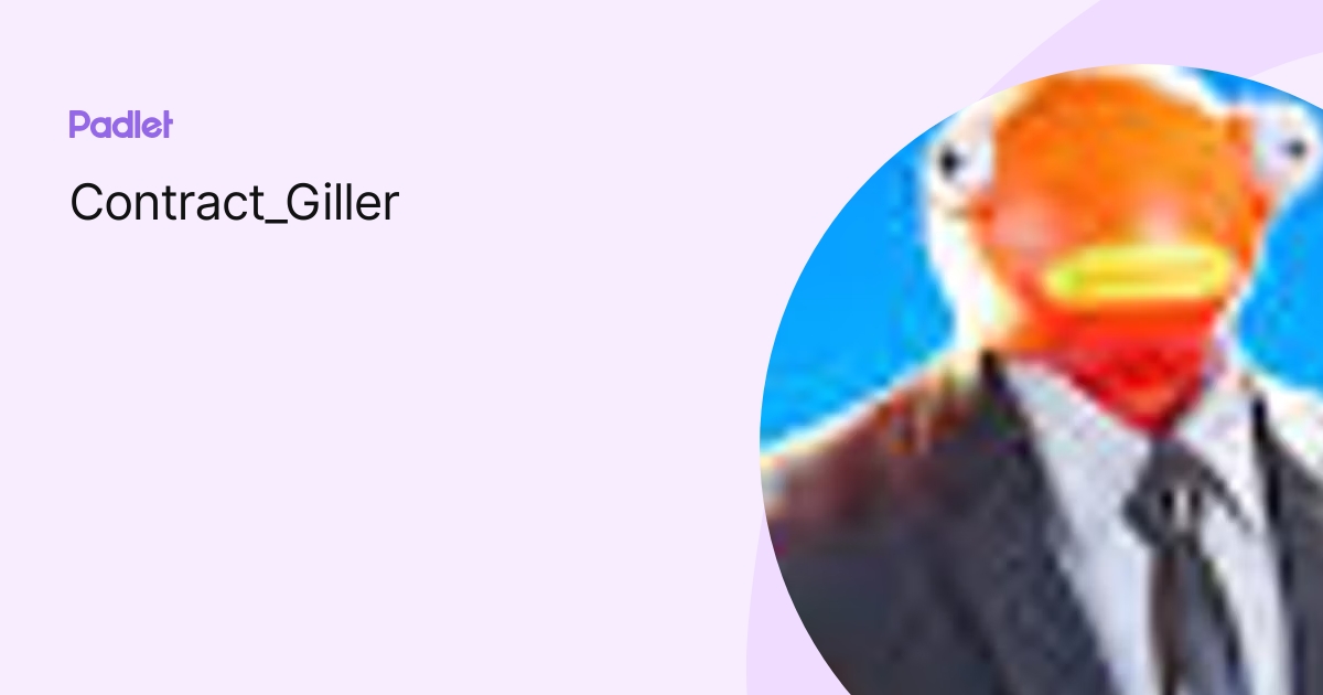 Contract_Giller profile | Padlet