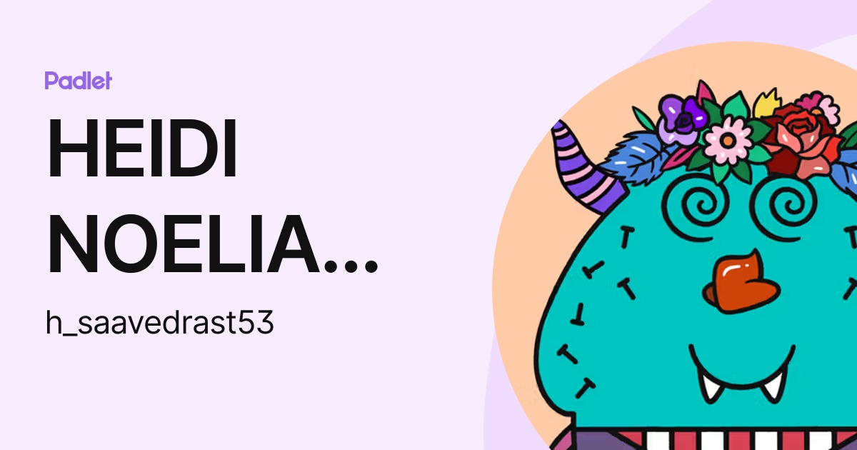 HEIDI NOELIA SAAVEDRA SALAZAR (h_saavedrast53) profile | Padlet