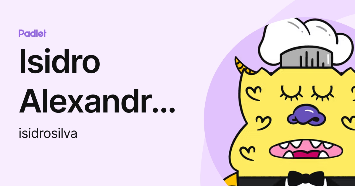 Isidro Alexandre Rodrigues da Silva (isidrosilva) profile | Padlet