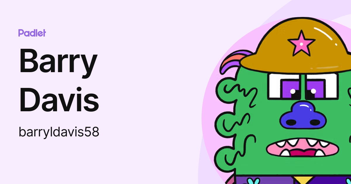 Barry Davis (barryldavis58) profile | Padlet