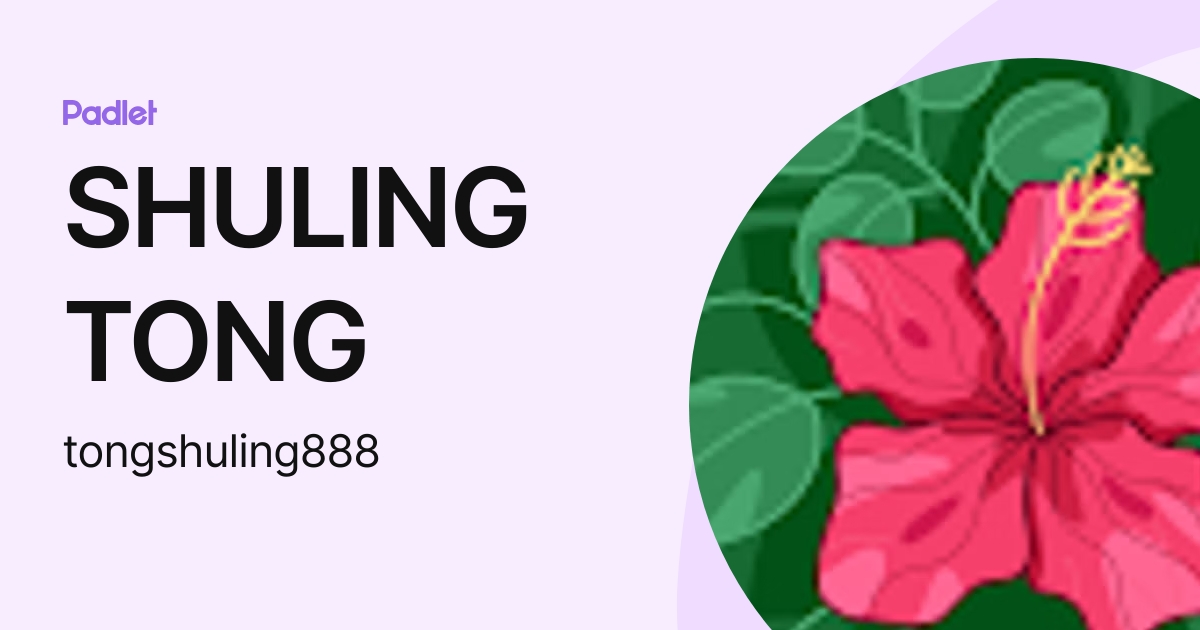 SHULING TONG (tongshuling888) profile | Padlet