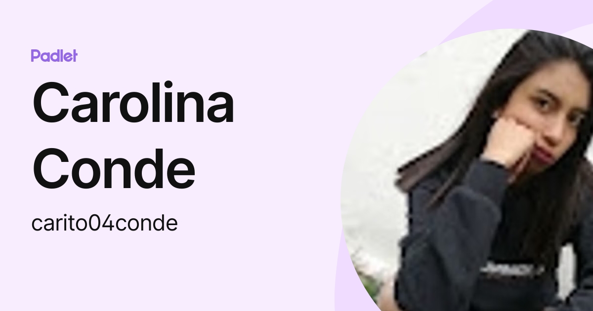 Carolina Conde (carito04conde) profile | Padlet