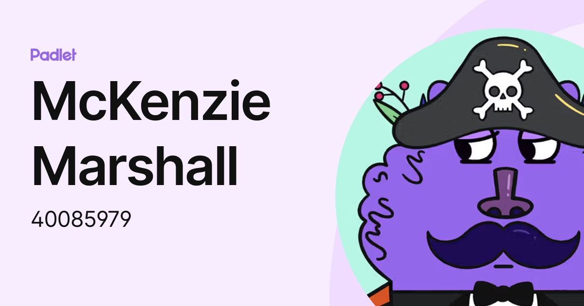 McKenzie Marshall (40085979) profile | Padlet