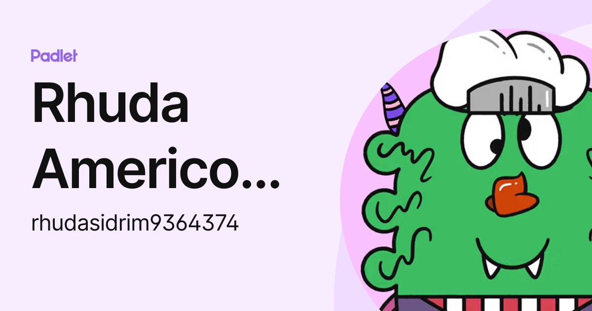 Rhuda Americo Sidrim (rhudasidrim9364374) profile | Padlet