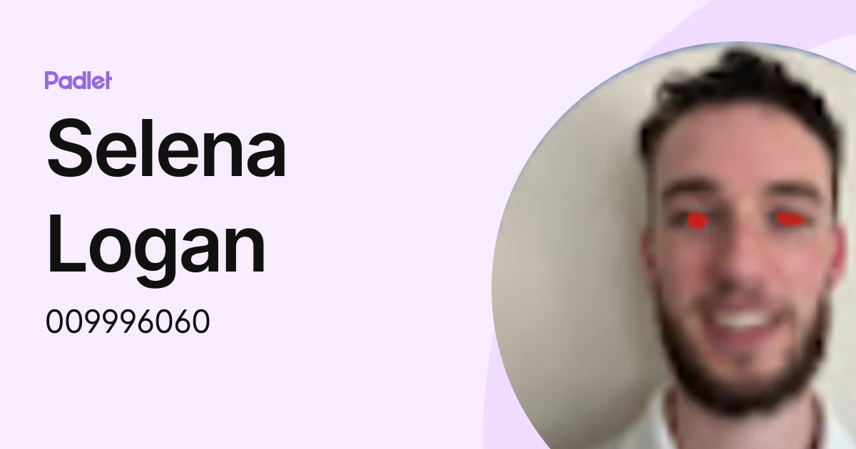 Selena Logan (009996060) profile | Padlet