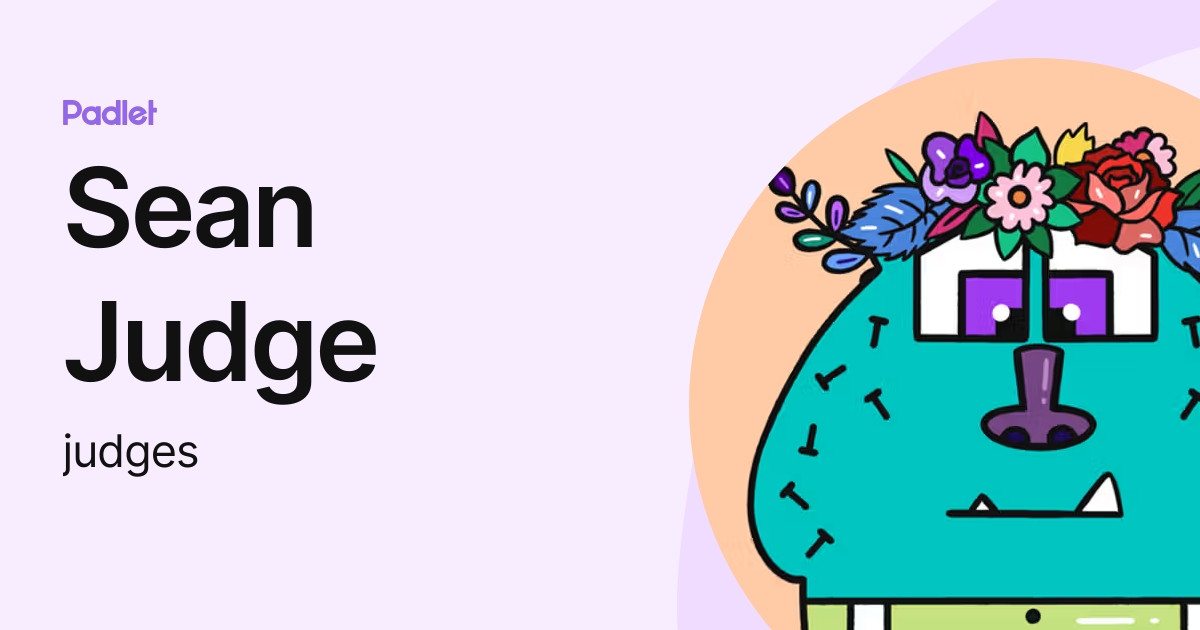 Sean Judge (judges) profile | Padlet