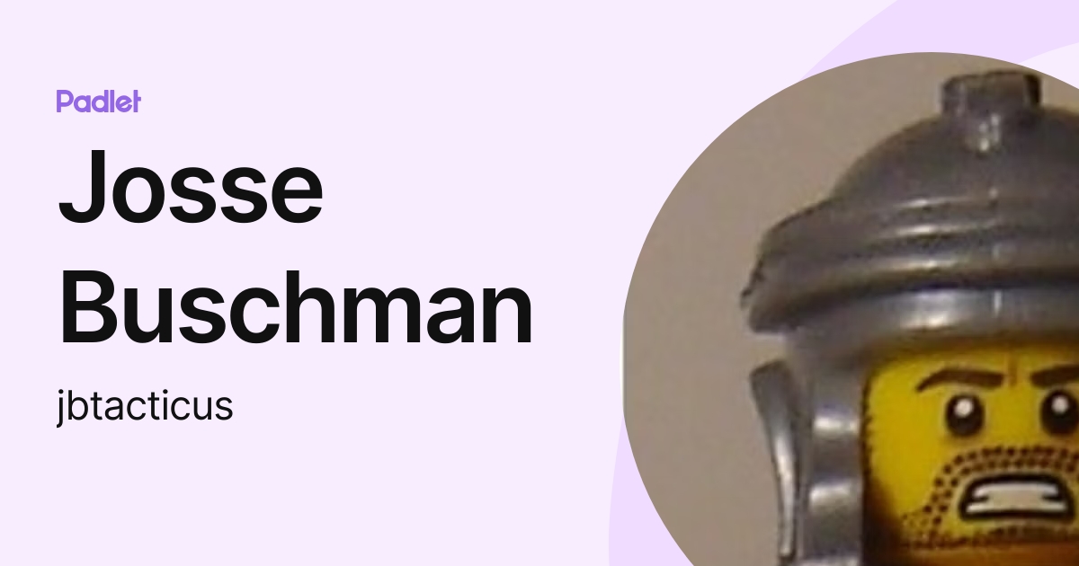 Josse Buschman (jbtacticus) profile | Padlet