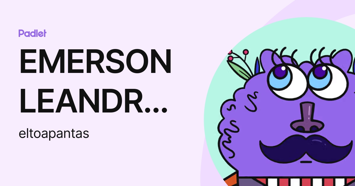 EMERSON LEANDRO TOAPANTA SHIGUANGO (eltoapantas) profile | Padlet