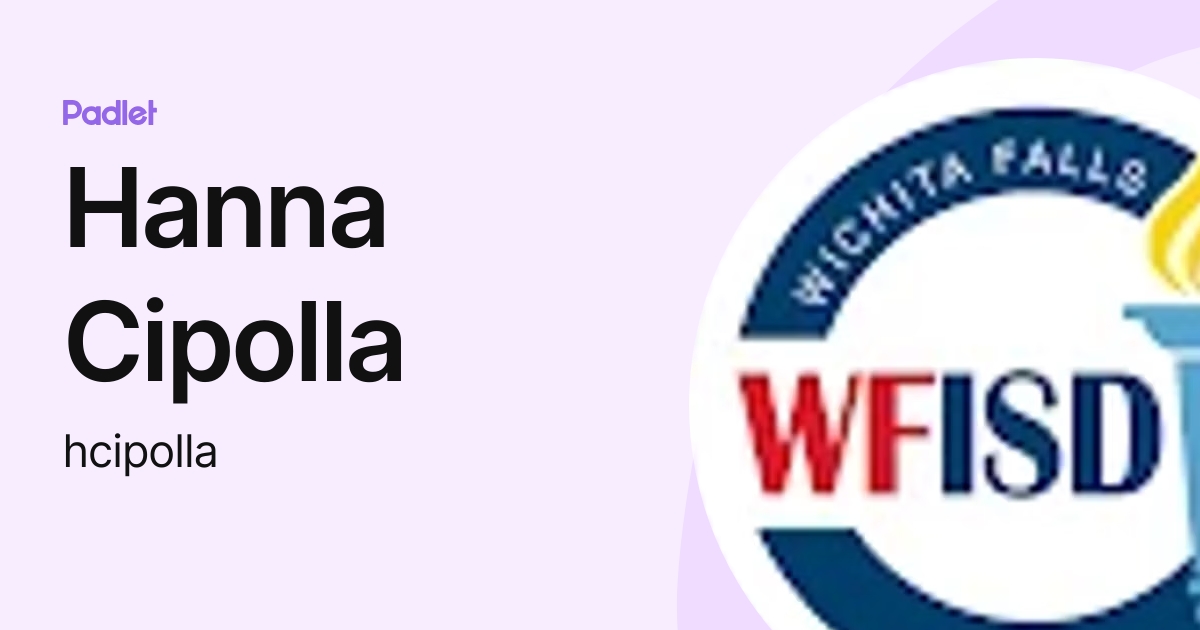 Hanna Cipolla (hcipolla) profile | Padlet