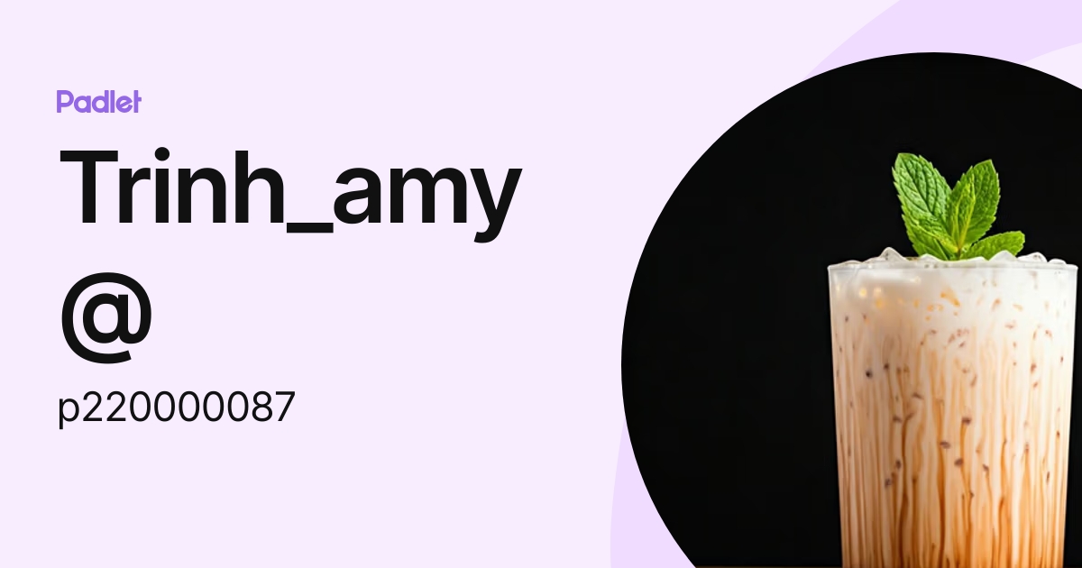 Amy - IAP3A (p220000087) profile | Padlet