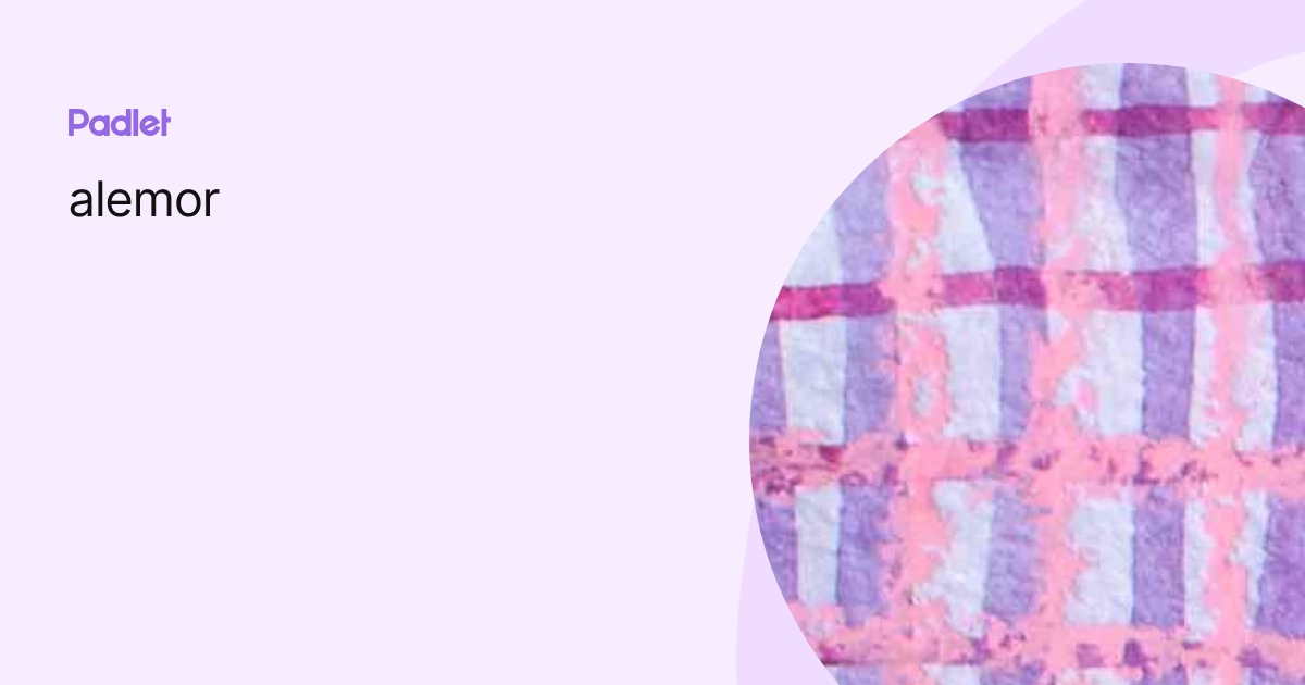 alemor profile | Padlet