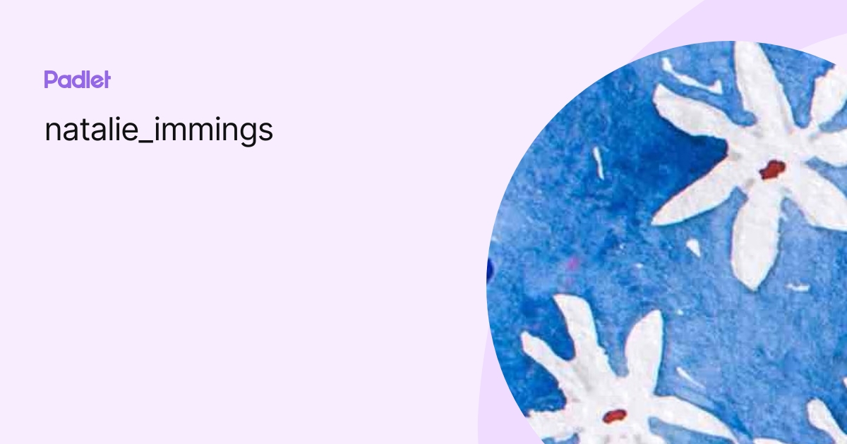 natalie_immings profile | Padlet